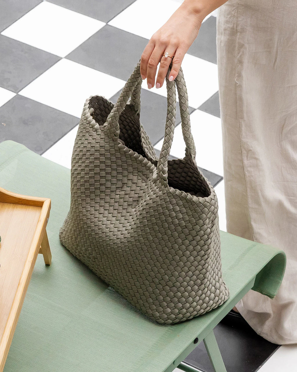 Louenhide Cruiser Neoprene Tote Bag Sage Green – Love to Be...
