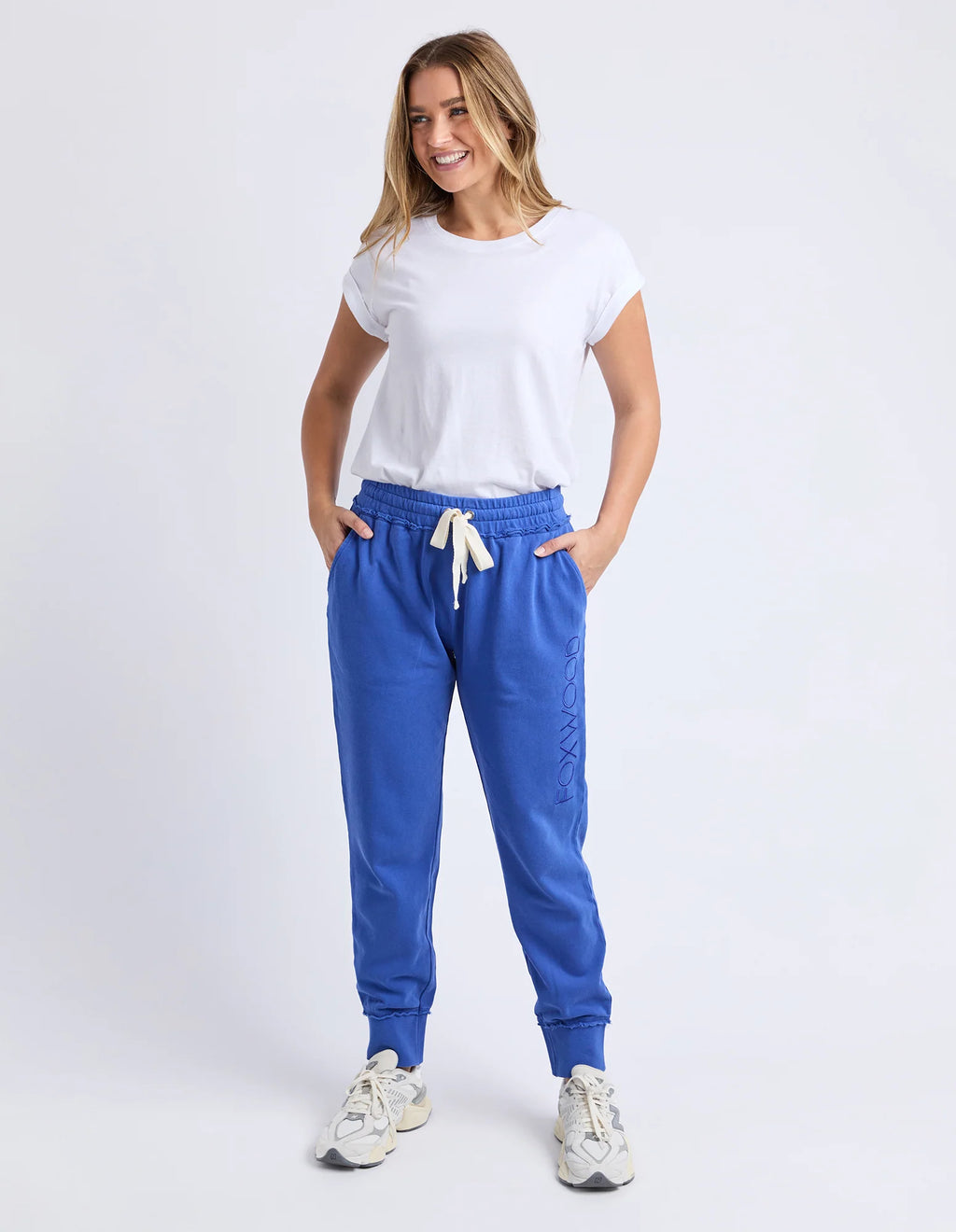 Simplified Dazzling Blue Track Pant – Love to Be...