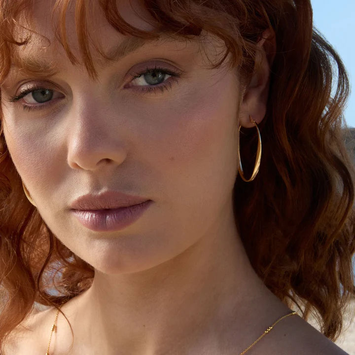 Cinta Large Gold Hoops – Love to Be...